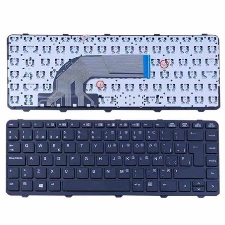 Spanish Keyboard for HP ProBook 440 G0, 440 G1, 445 G1 - With Frame