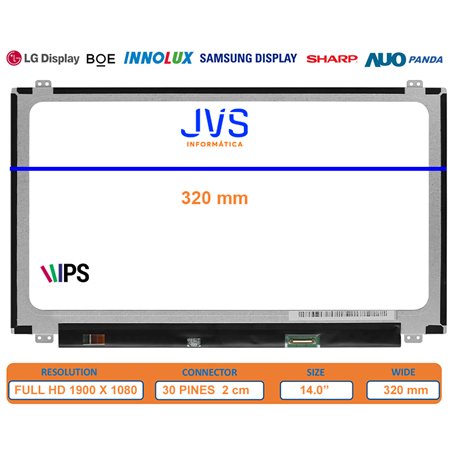 Pantalla B140HTN01.2 Mate 14.0 pulgadas | JVS Informática