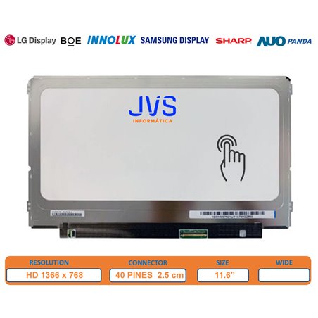 Tela sensível ao toque B116XTT01.1 HW0A Brilho 11.6 polegadas [Novo]