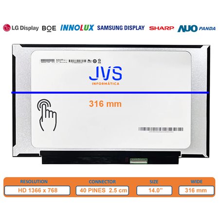Écran tactile B140XTK02.1 HW0A Luminosité 14,0 pouces [Nouveau]