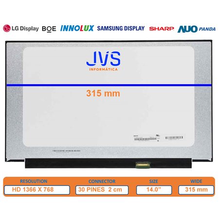 Screen B140XTN07.2 HW2A Matte 14.0 inches [New]