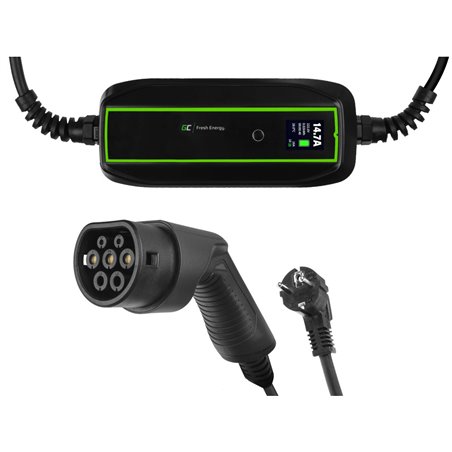 3.6kW Type 2 charger for pluggable electric and hybrid cars.