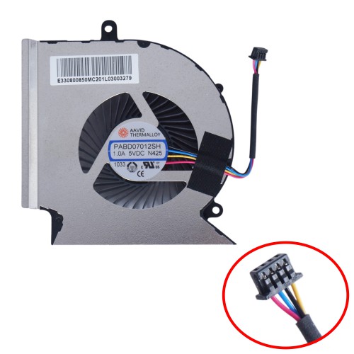 Pabd07012sh N425 Ventilador Cpu Para Msi Ge65 Gp65 Gl65 Jvs